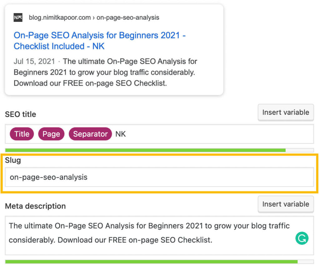 On-Page SEO Analysis for Beginners 2022 - Checklist Included - NK
