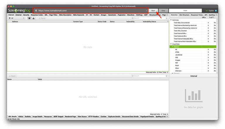 How to use Screaming Frog to analyse website architecture?